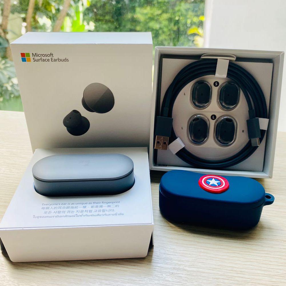 Pristine Condition Microsoft Surface Earbuds (Graphite), Audio, Earphones on Carousell