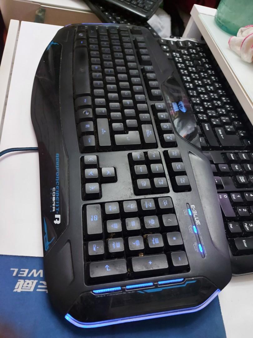 Pro Gaming Keyboard Cobra 電玩鍵盤, 電腦＆科技, 電腦周邊及配件, 電腦鍵盤及相關產品 - Carousell
