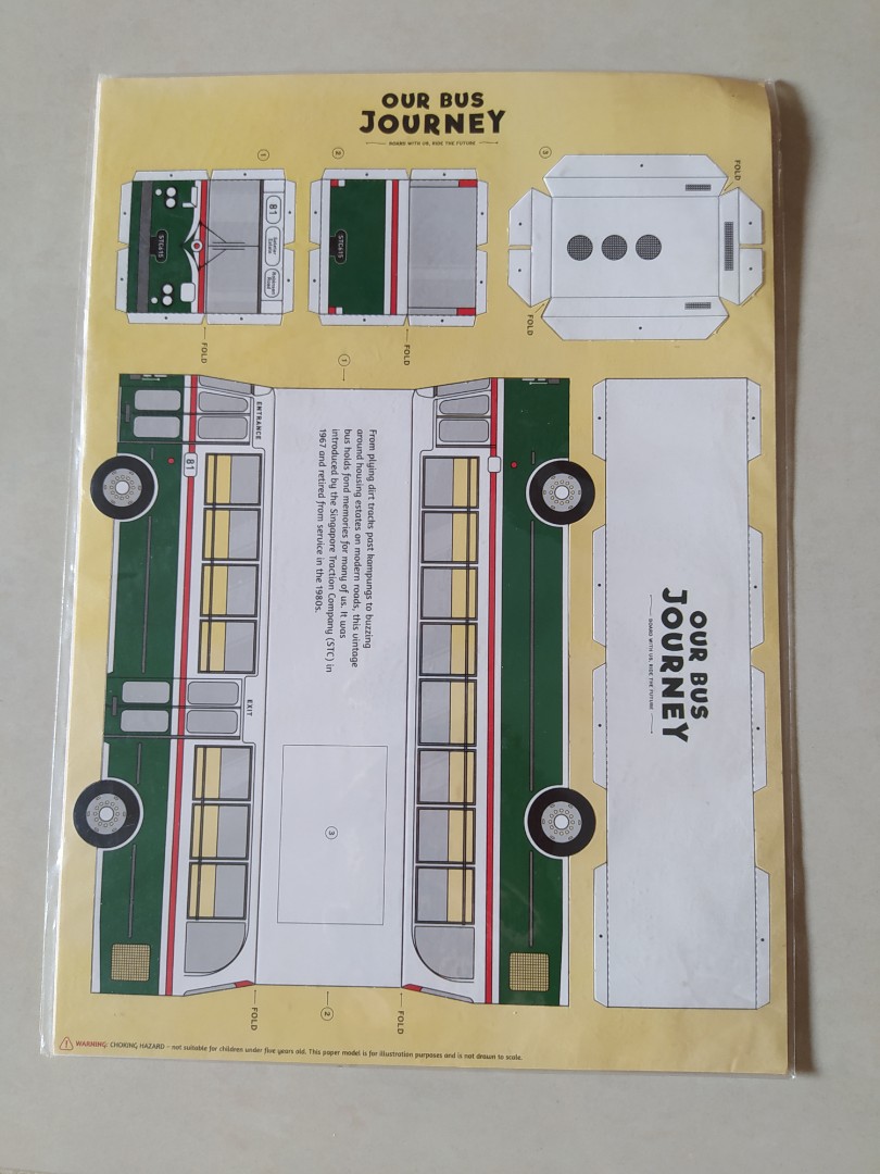 sg buses paper craft, Hobbies & Toys, Stationery & Craft, Other ...