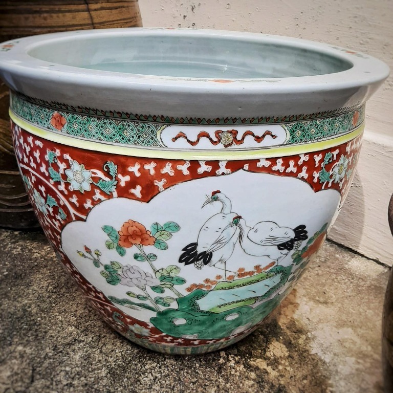 Traditional Chinese Painting Pot, Furniture & Home Living, Gardening ...