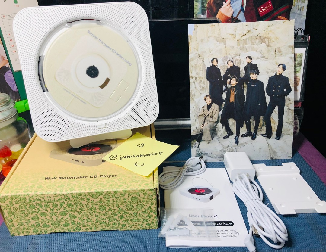 Wall mounted CD Player with Cover + WP2021 Poster(FREE), Hobbies & Toys ...