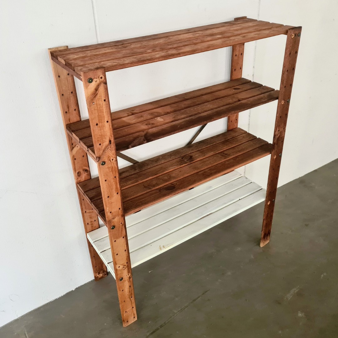 Wood rack 4 tier shelf, Furniture & Home Living, Furniture, Shelves ...