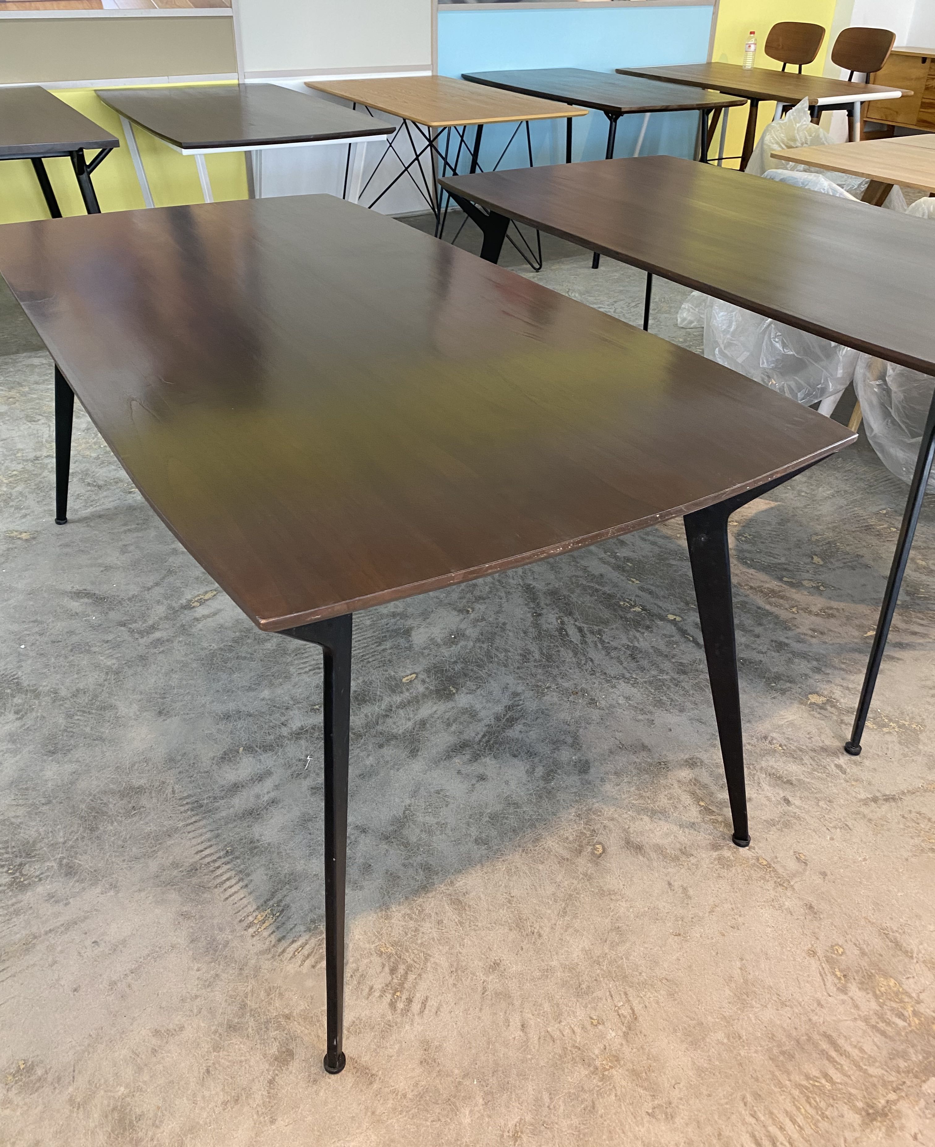1.8m solid teak wood dining table, Furniture & Home Living, Furniture ...
