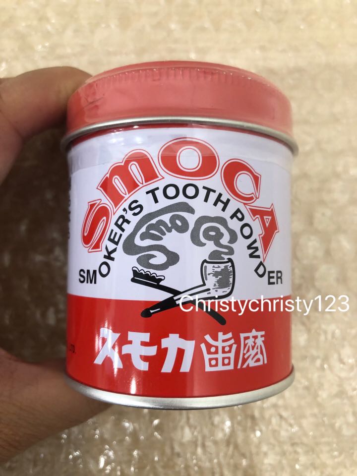 (現貨) ~日本 SMOCA 超強去漬除煙漬牙粉 (紅罐) 155g ~(SMOCA Cleaning Smoker Tooth Powder ...