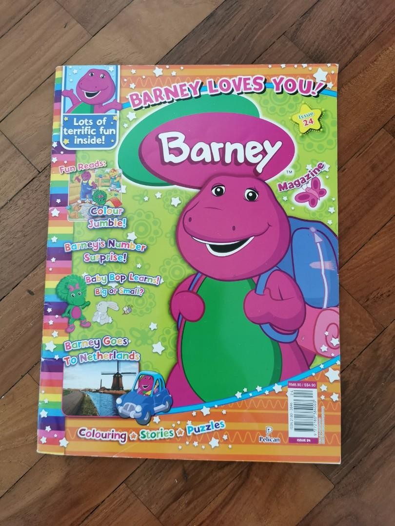 Barney and Friends Barney Loves You Magazine Issue 24 Colouring Stories ...