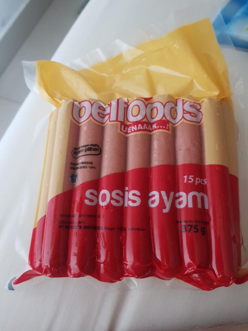 Belfoods sosis ayam, Makanan & Minuman, Makanan Instan di Carousell