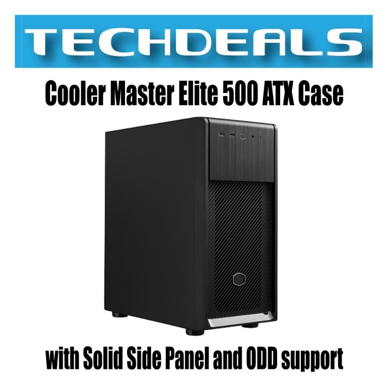 Cooler Master Elite 500 ATX Case with Solid Side Panel and ODD support ...