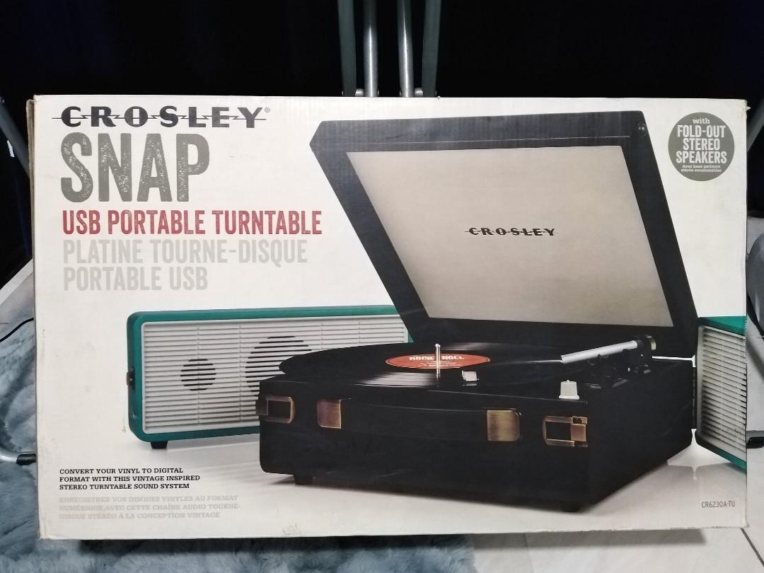Crosley Snap Briefcase Suitcase Turntable Audio Technica Styus Vinyl ...