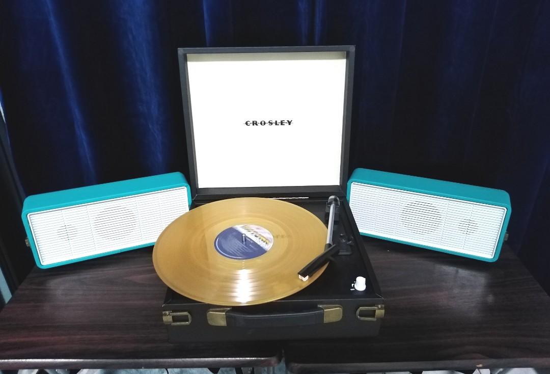 Crosley Snap Briefcase Suitcase Turntable Audio Technica Styus Vinyl ...