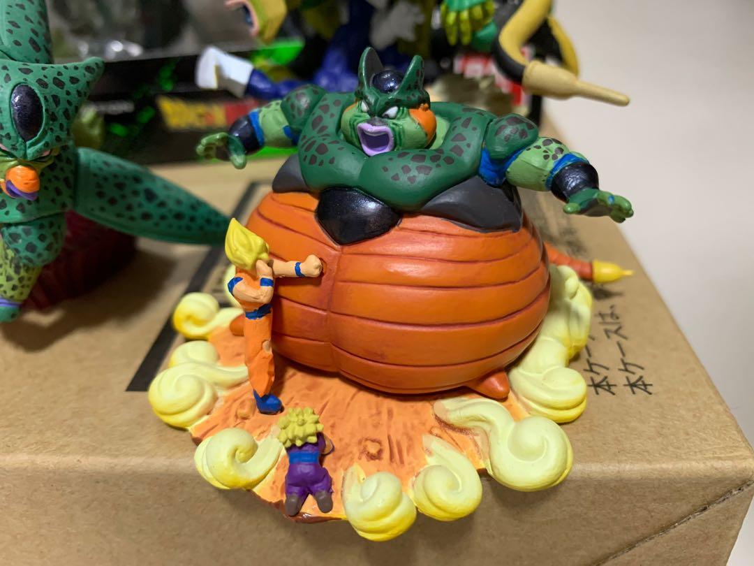 Dragonball Megahouse Capsule Diorama - Exploding Cell, Goku and Gohan ...