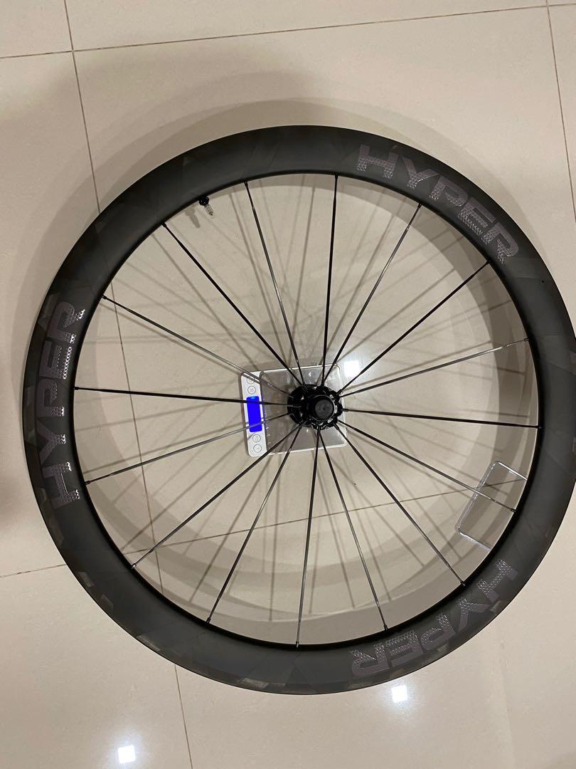 Full set of 50mm Winspace Hyper Carbon wheels with Aero Carbon spokes ...