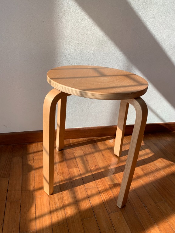 IKEA wooden stool - FROSTA model, Furniture & Home Living, Furniture ...