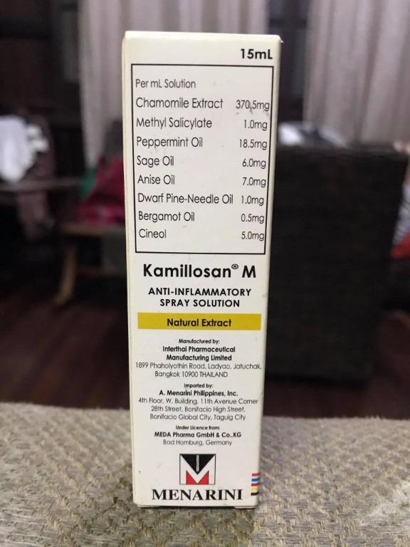 KAMILLOSAN Anti-Inflammatory Spray Solution 15ml, Beauty & Personal ...
