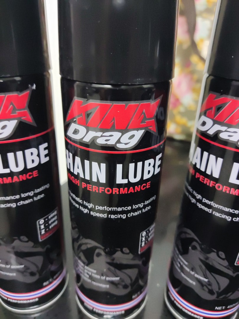 King Drag Full Synthetic Chain Lube, Motorcycles, Motorcycle ...