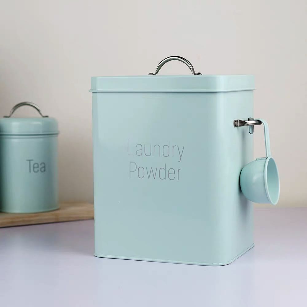 Laundry Powder Box Organiser Brand New turquoise tiktok, Furniture ...