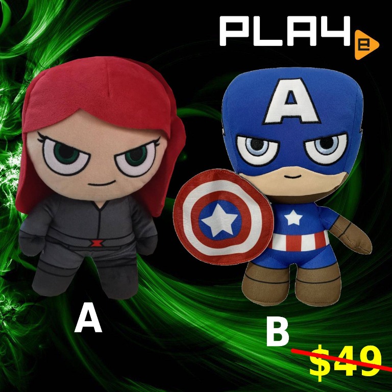 Marvel Go Go! 10" Black Widow /Captain America Brand New, Hobbies ...