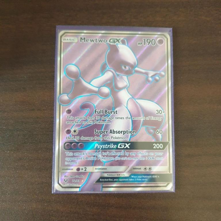 MEWTWO GX FULL ART SHINING LEGENDS POKEMON TCG CARDS, Hobbies & Toys ...