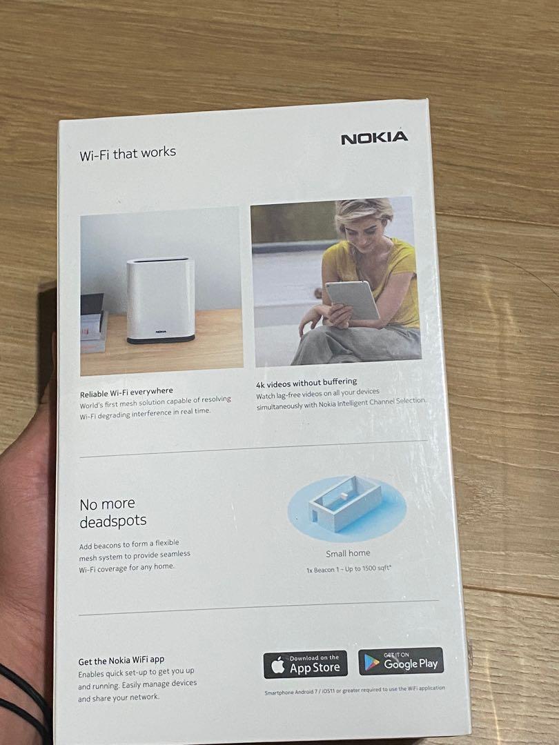 Nokia beacon 1 WiFi router, TV & Home Appliances, Other Home Appliances ...