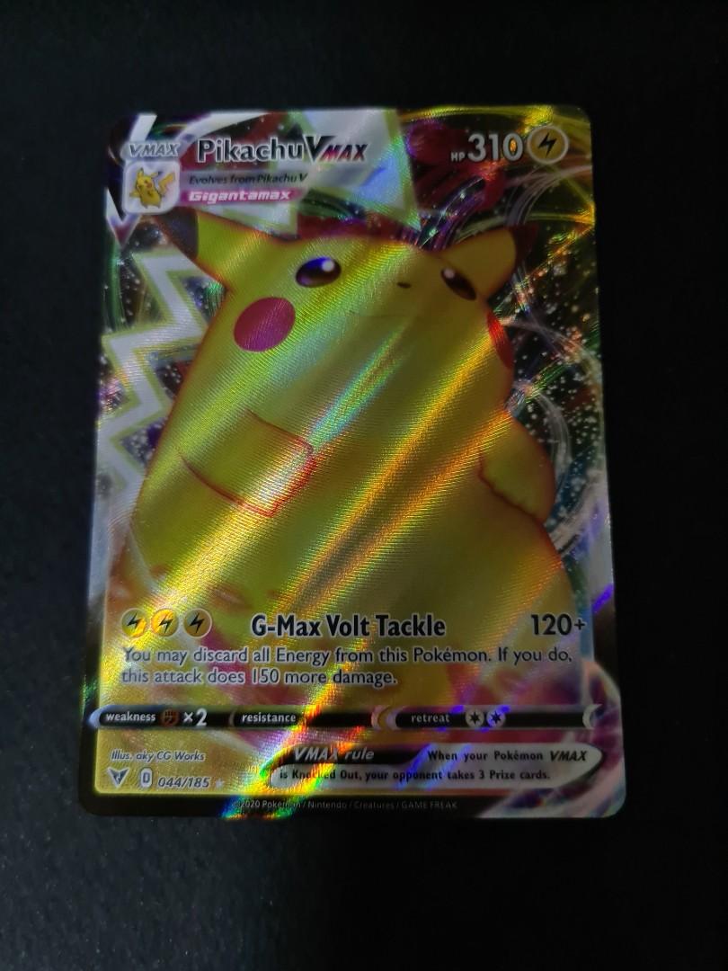 Pikachu vmax full art pokemon card vivid voltage, Hobbies & Toys, Toys ...