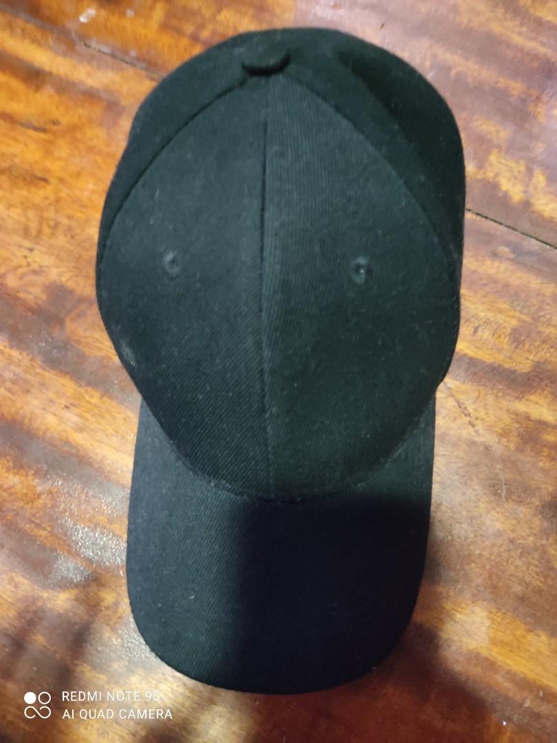 Plain black cap, Men's Fashion, Watches & Accessories, Caps & Hats on ...