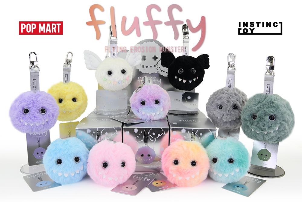 Pop mart x instinctoy fluffy key chain, Hobbies & Toys, Toys & Games on ...
