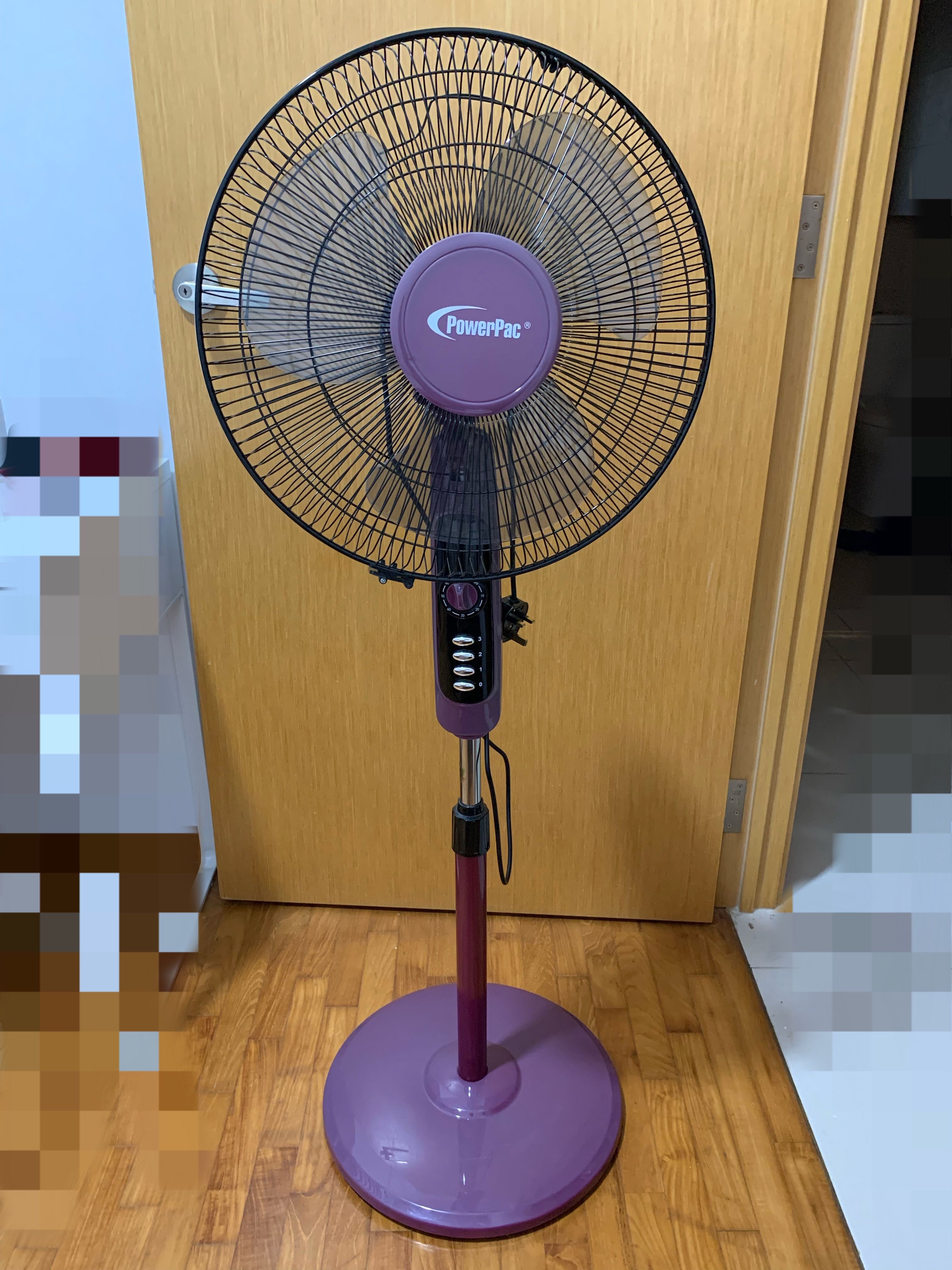 PowerPac Stand Fan 16 inch Standing fan with Timer (PPSF50), Furniture ...
