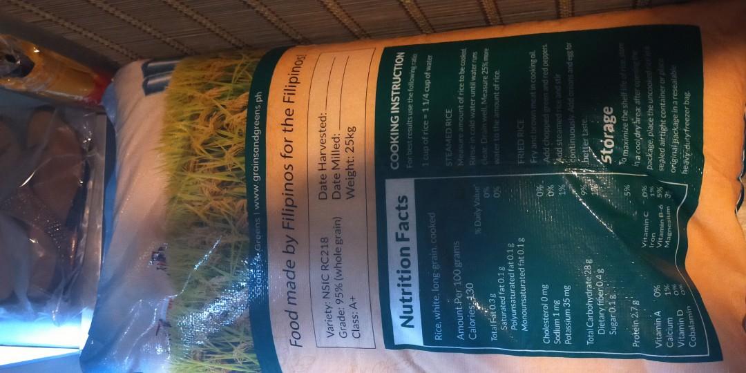 Premium Dinorado Rice 25kg / 1 sack, Food & Drinks, Rice & Noodles on ...