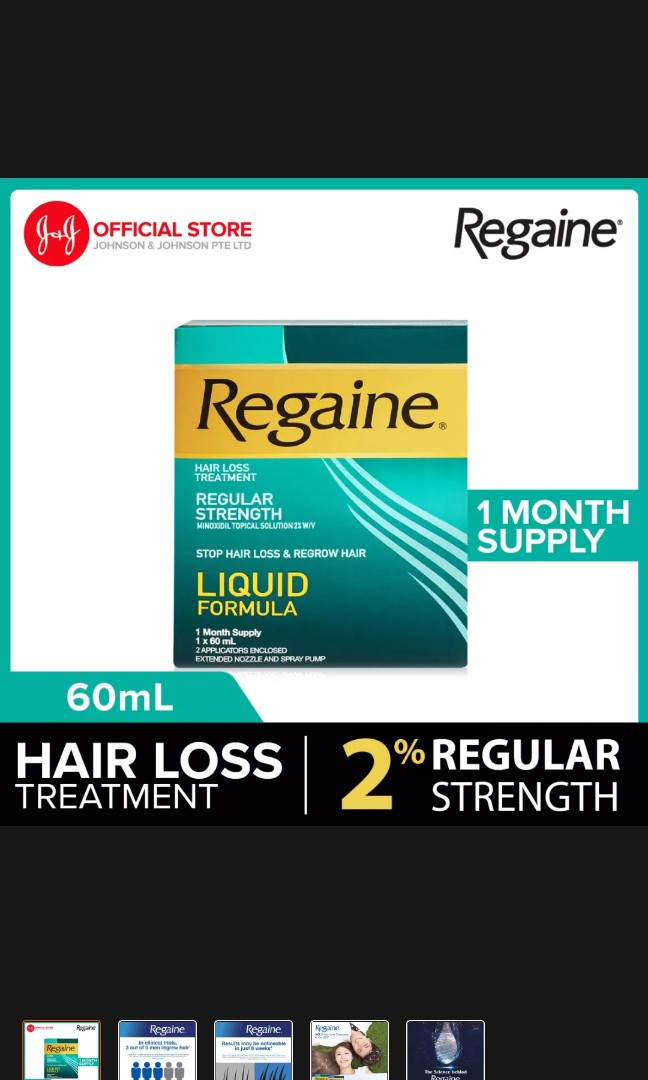 Regaine Hair Loss Treatment Liquid Formula, Health & Nutrition, Health ...