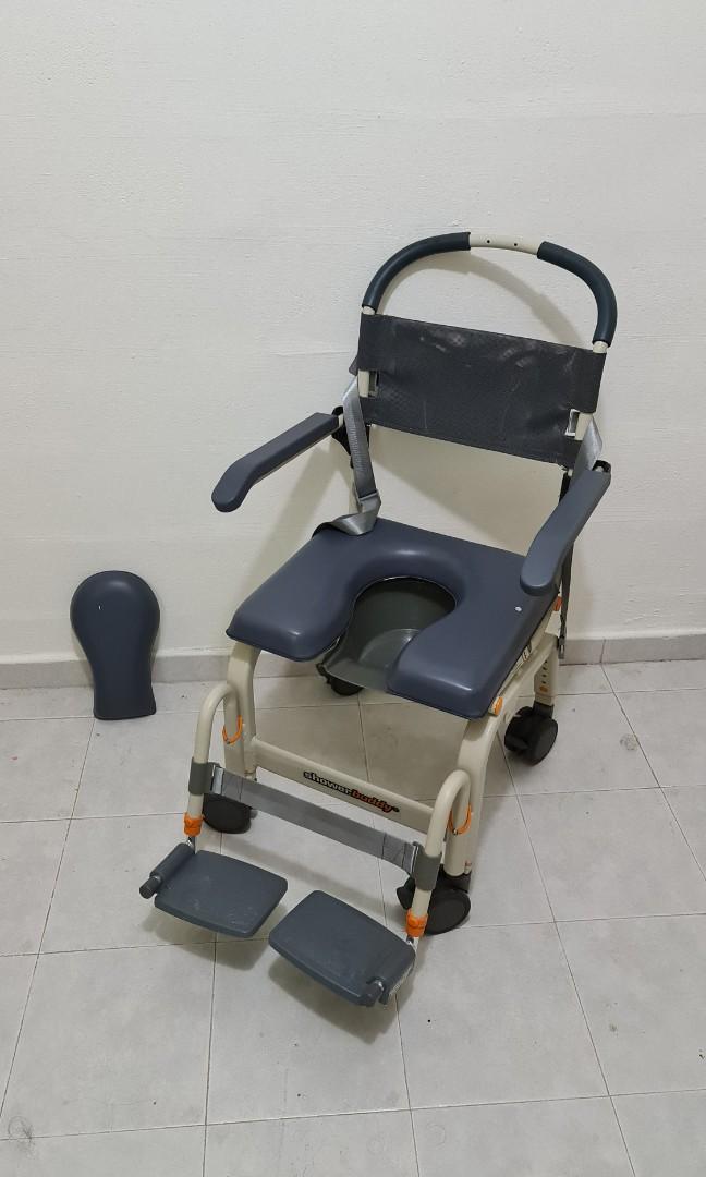 ShowerBuddy Roll-In Buddy Lite Commode, Health & Nutrition, Assistive ...