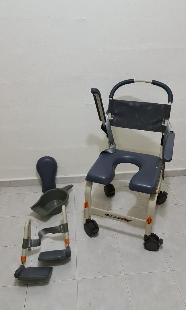 ShowerBuddy Roll-In Buddy Lite Commode, Health & Nutrition, Assistive ...