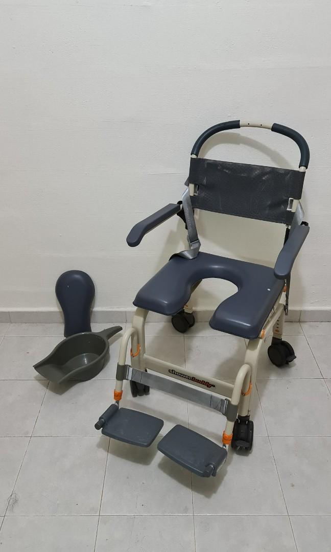 ShowerBuddy Roll-In Buddy Lite Commode, Health & Nutrition, Assistive ...