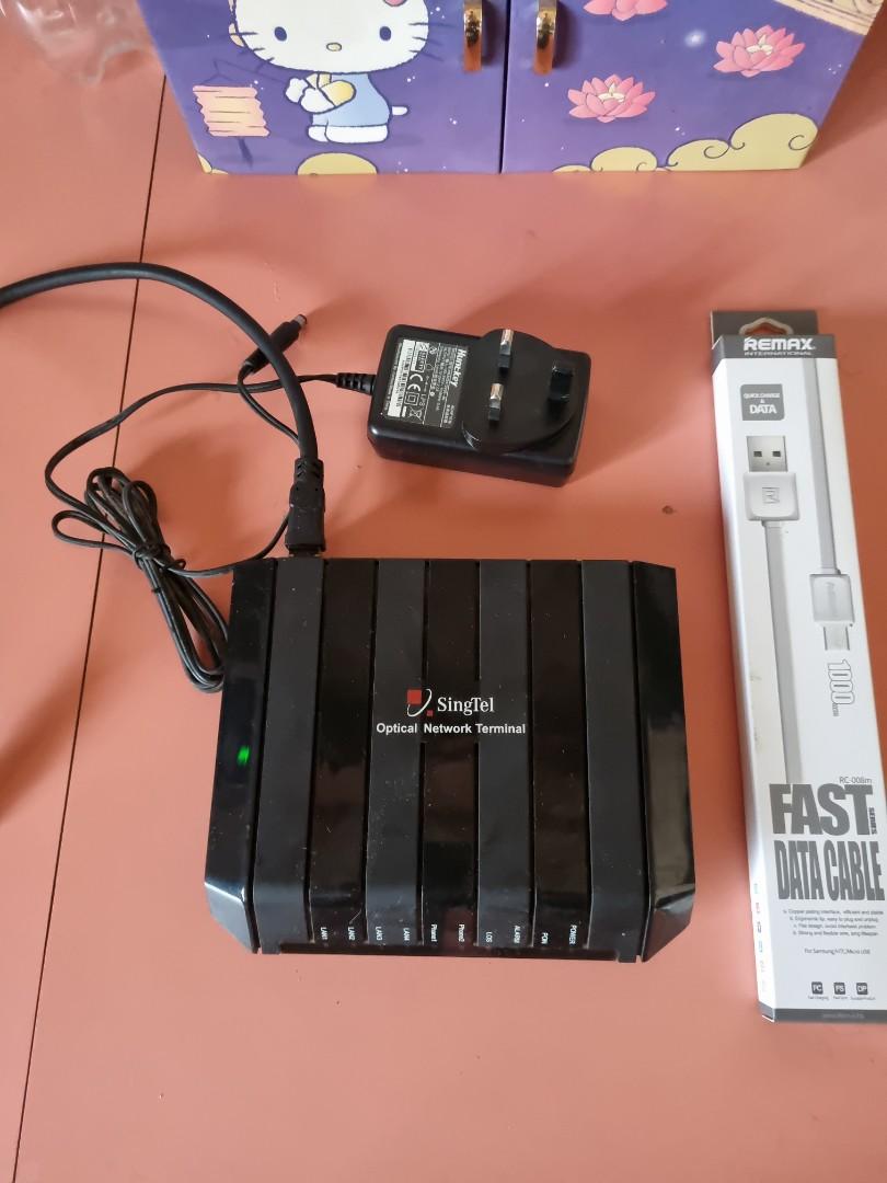 Singtel optical fibre terminal, Computers & Tech, Parts & Accessories ...