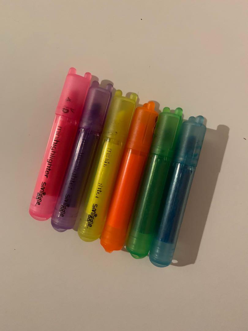 Smiggle Highlighter (rainbow, two types), Hobbies & Toys, Stationery ...