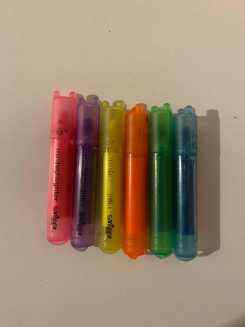 Smiggle Highlighter (rainbow, two types), Hobbies & Toys, Stationery ...