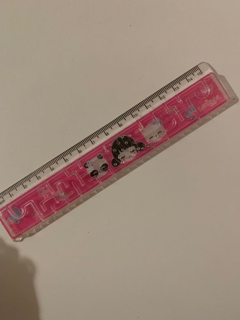 Smiggle ruler (maze,pink), Hobbies & Toys, Stationery & Craft ...