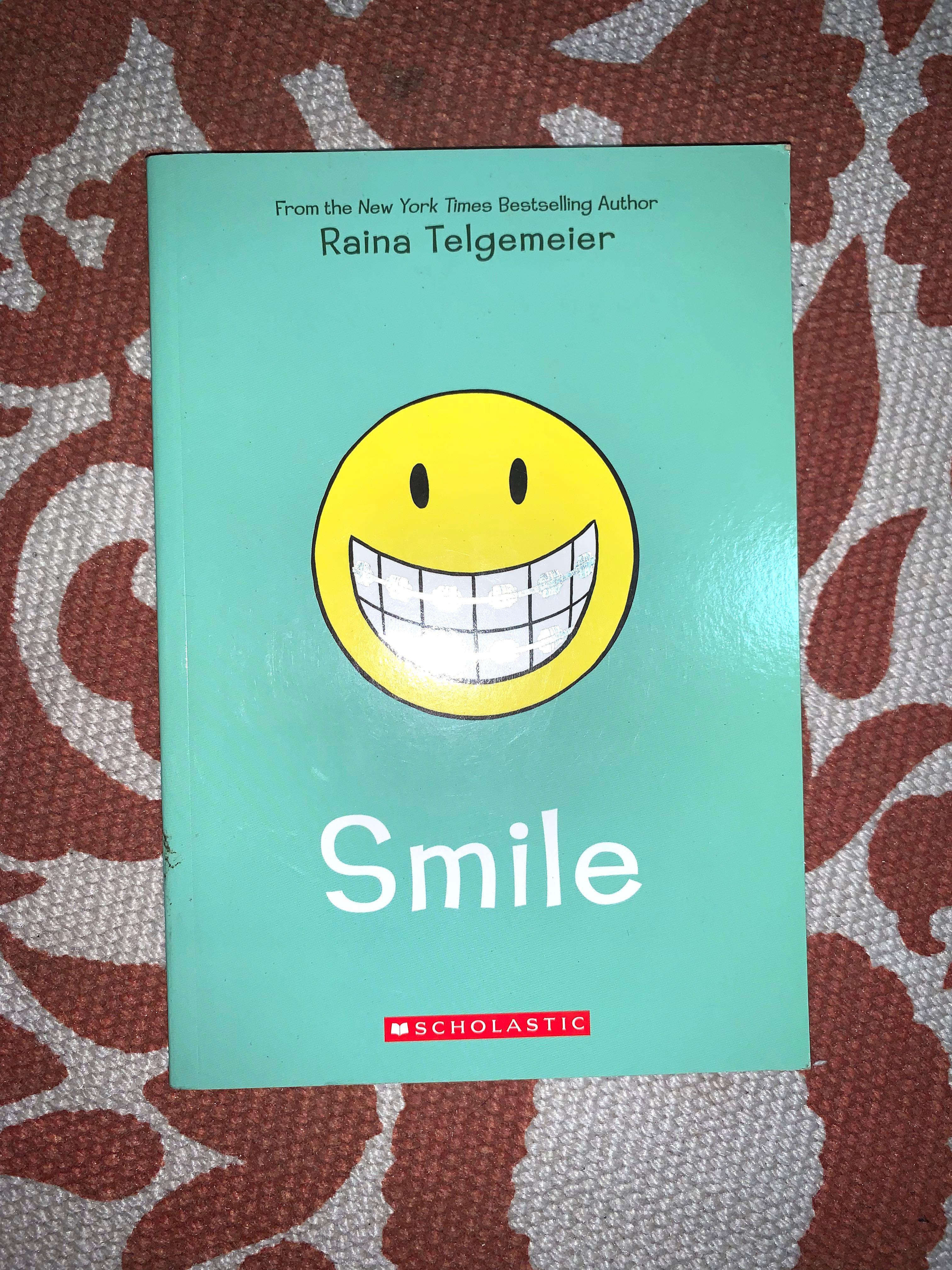 smile by raina telgemeier, Hobbies & Toys, Books & Magazines, Fiction ...