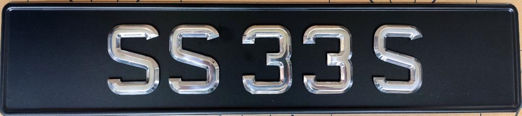 SOLID ALUMINUM 3D HIGH-POLISHED VEHICLE PLATES - 1 SET [FRONT & BACK ...