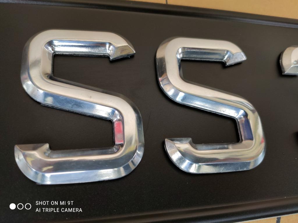 SOLID ALUMINUM 3D HIGH-POLISHED VEHICLE PLATES - 1 SET [FRONT & BACK ...