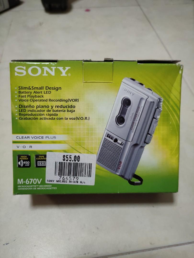 Sony Micro Cassette Recorder, Audio, Voice Recorders on Carousell