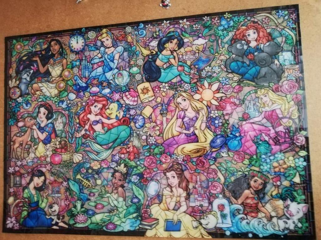 Tenyo Translucent Acrylic Disney Princess Collection 1000 Piece Jigsaw ...