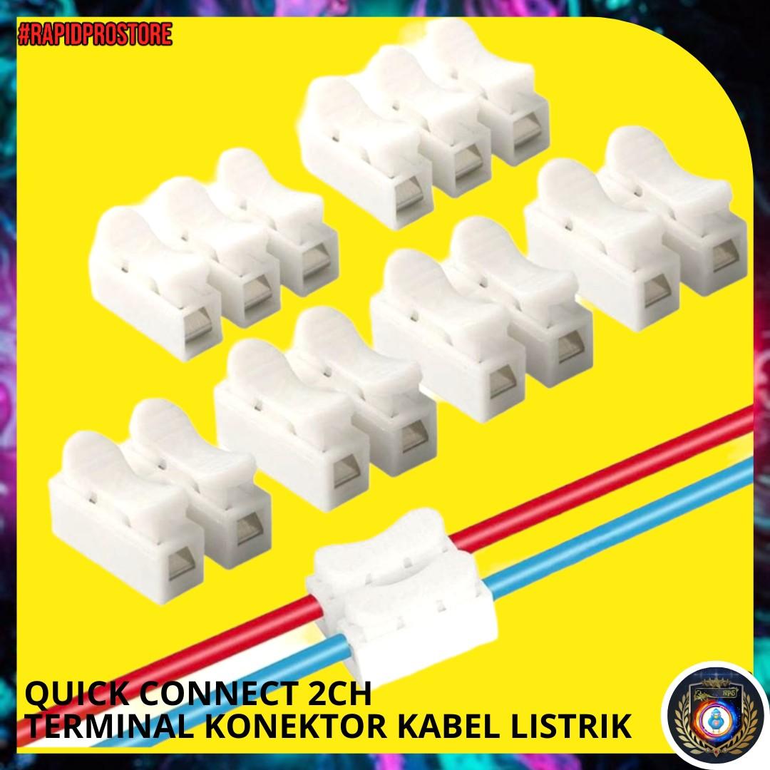 Terminal Konektor Kabel Listrik 2 Jalur, Elektronik, Lainnya di Carousell
