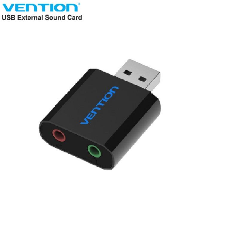 Vention External USB Audio/ Sound Card| 3.5mm AUX Mic Adapter ...