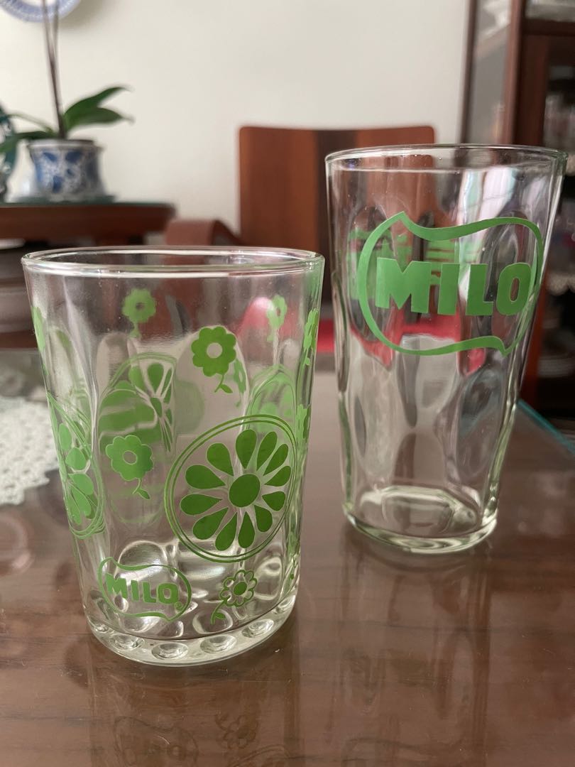 Vintage MILO Glasses, Hobbies & Toys, Memorabilia & Collectibles ...