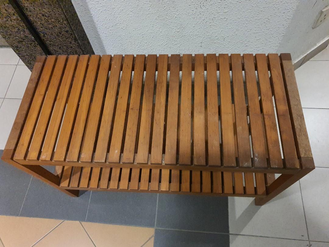 Ikea Molger Wooden Bench, Furniture & Home Living, Furniture, Other ...