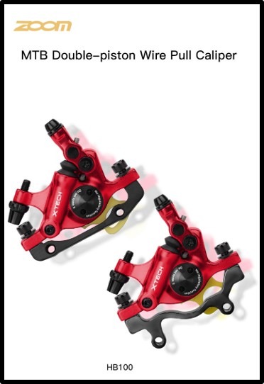 ZOOM HB100 MTB Line Pulling Hydraulic Disc Brake Calipers Front Rear ...