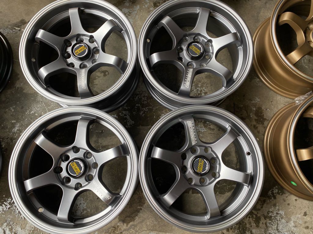 14" TE37 Design code 530 Gunmetal mags 4Holes pcd 100-114, Car Parts ...