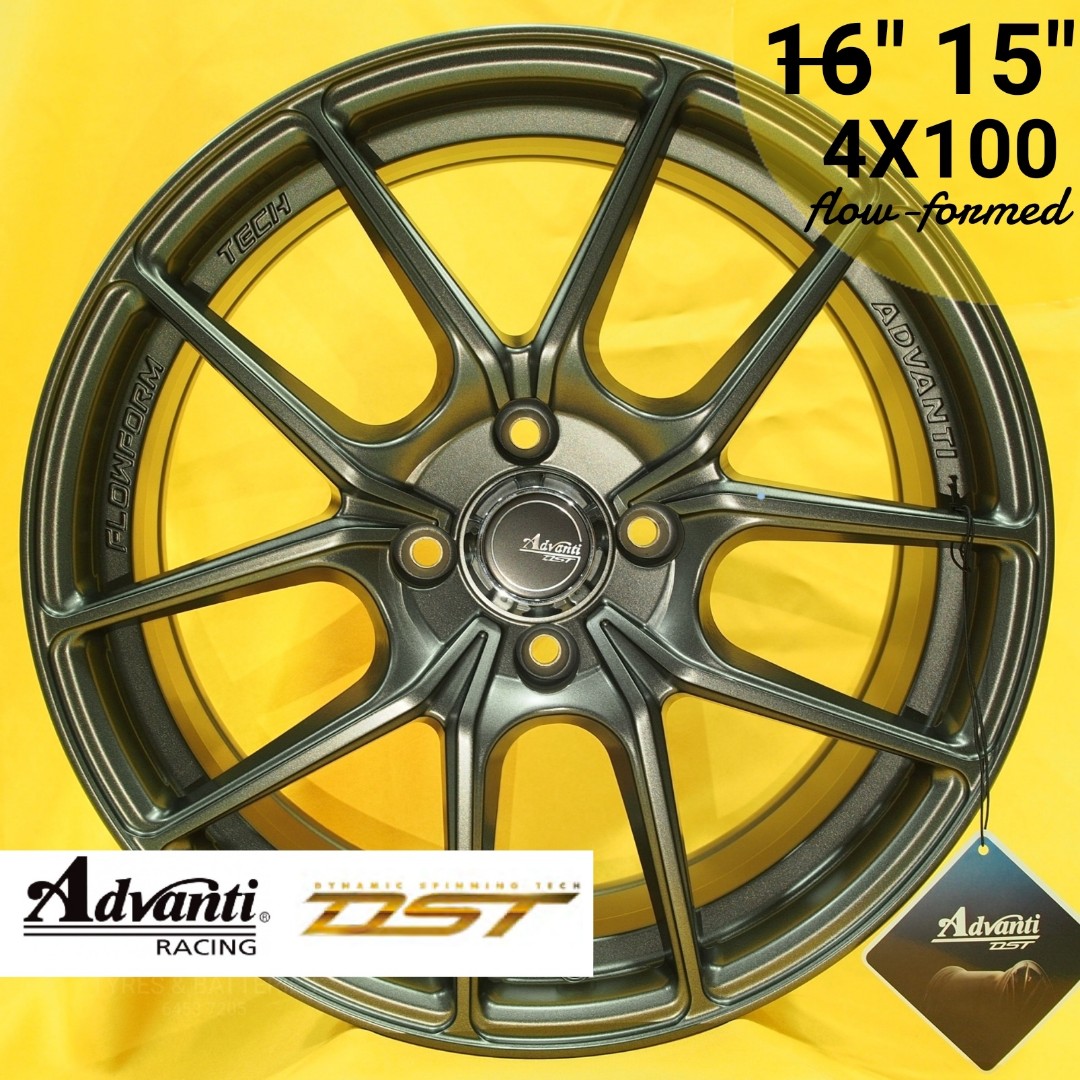 15" ADVANTI RACING VERO 4X100 LIGHT WEIGHT RIMS, Car Accessories, Tyres ...