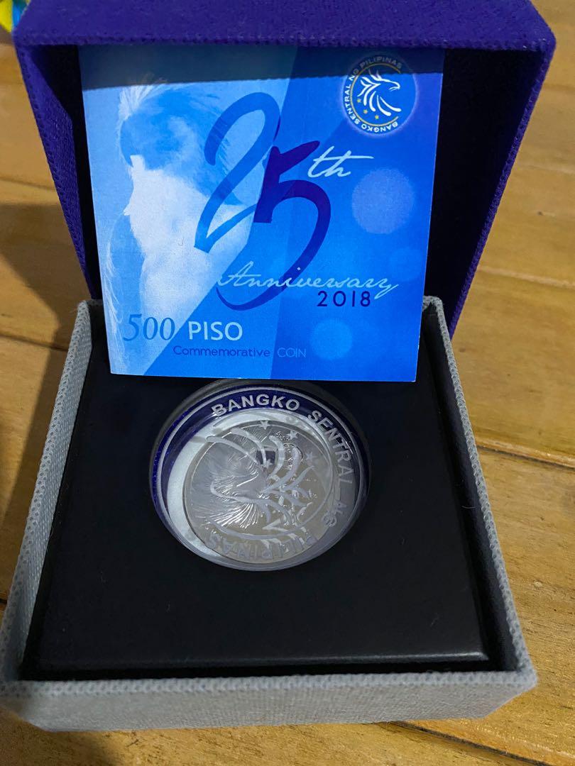 25th Anniversary of BSP commemorative coin, Hobbies & Toys, Memorabilia ...