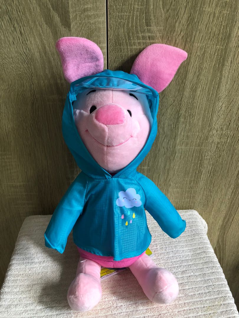 38cm! Brand New with tag Disney Pooh Bear Piglet in Raincoat Plush ...