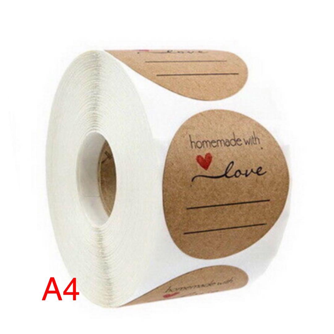500 pcs/roll Thank You Handmade Stickers, Hobbies & Toys, Stationery ...